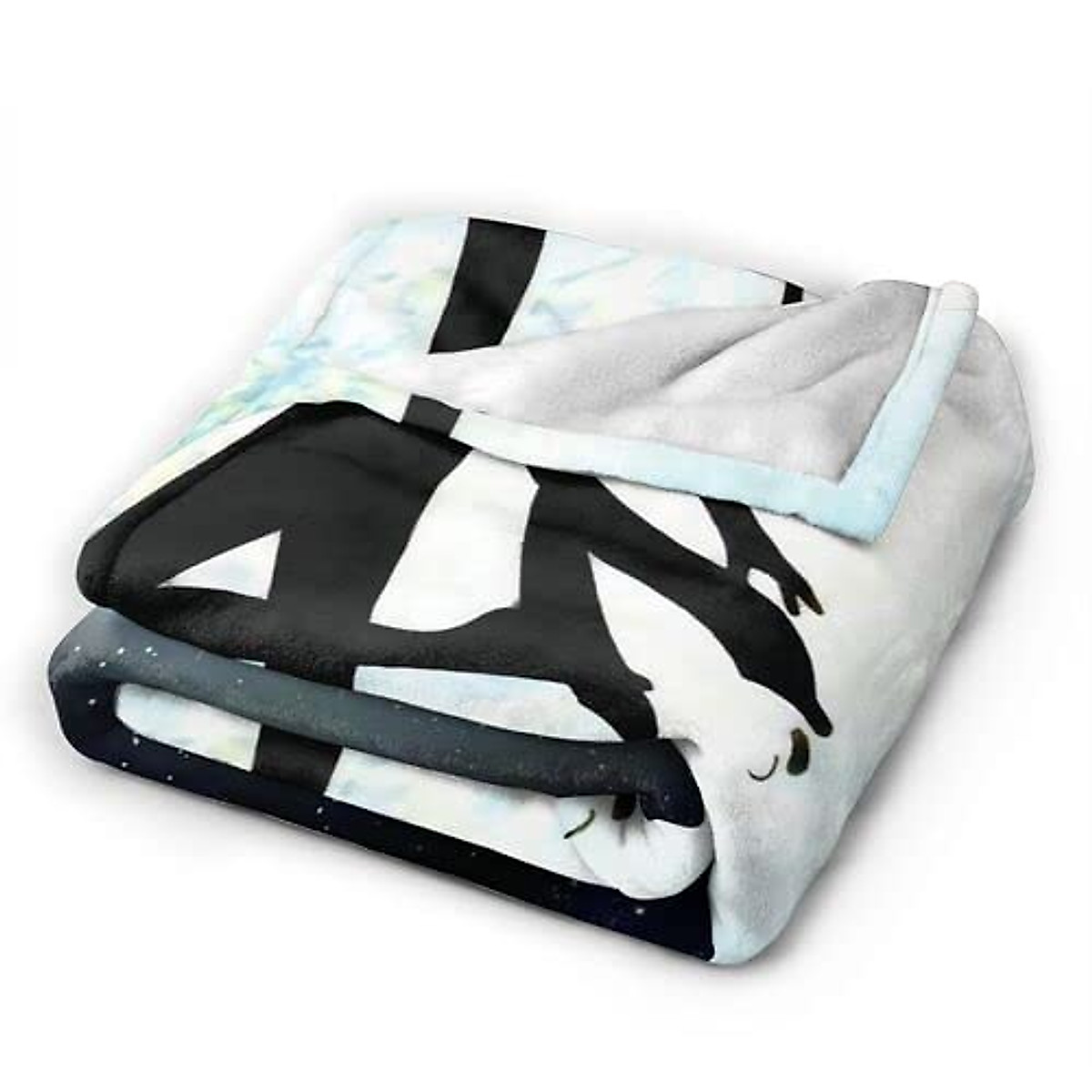 Sai.lor Moon Luna Cat Fleece Blanket Super Soft Plush Throw Blanket 50"X40" Cozy Fuzzy Bed Blankets Microfiber Flannel Blankets for Couch, Bed, Sofa