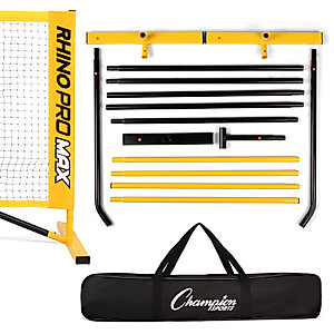 Champion Sports Adjustable Sport Net: Portable Sport Game Net for Volleyball, Tennis, Pickleball, and Badminton - Multiple Widths