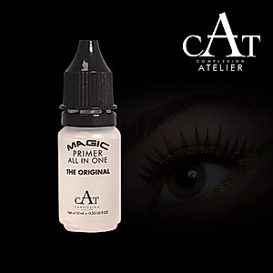 CAT Magic Primer All in One The Original Make-up Mixing Liquid for Waterproof Sweat Resistance and Smudge Proof for Ultra Long Wear Transparent Small