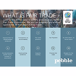 Pebble 200-099BW Fair Trade Hand Made Crochet Octopus Rattle - Black & White