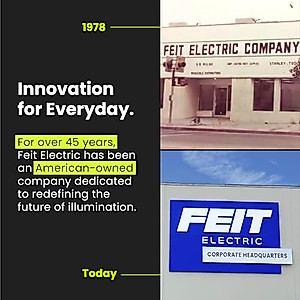 Feit Electric BR30 LED Light Bulb, 65W Equivalent, Dimmable, 650 Lumens, E26 Standard Base, 5000K Daylight, 90 CRI, Recessed Can Light Bulbs, 22 Year Lifetime, BR30DM/950CA/4, 4 Pack