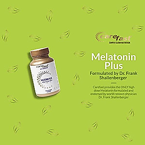 CAREFAST Melatonin Plus Extra Strength High Dose Sleep Supplement - 60mg Veggies Capsules - Fast Acting with Zinc & Magnesium for Maximum Quick Absorption for Adults