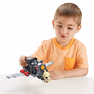 Fisher-Price Imaginext DC Super Friends Lobo Poseable Figure and Transforming Toy Motorcycle Set for Preschool Pretend Play Ages 3Y+