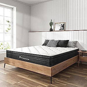 elitespace Hybrid Full Mattress,Memory Foam Hybrid 10 Inch Full Size Springs Mattresses,Fits All Bed Frames Full Size Mattress,Medium Firm Feel Mattress,CertiPUR-US,100 Nights Trial.