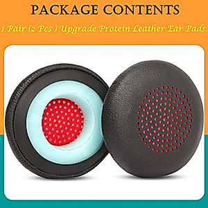 TaiZiChangQin Voyager Focus UC Upgrade Ear Pads Ear Cushions Replacement Compatible with Poly Voyager Focus UC / Voyager Focus 2 UC USB-A Headphone ( Protein Leather Earpads )