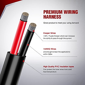 Nilight LED Light Bar 20Inch 288W Flood Spot Combo 28800LM Off Road Driving Lighting with Wiring Harness for Trucks Tractor Trailer Pickup Golf Cart SUV ATV UTV 4x4 Van Camper