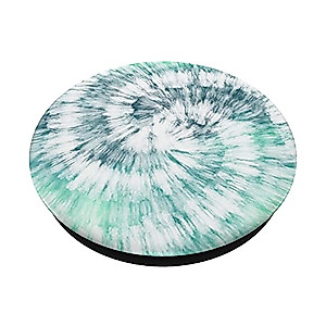 Cool Tie Dye Abstract Swirl Pattern - Mint Green & White PopSockets Swappable PopGrip