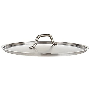 Update International Stainless Steel Stock Pot Cover, 24-Quart, Silver