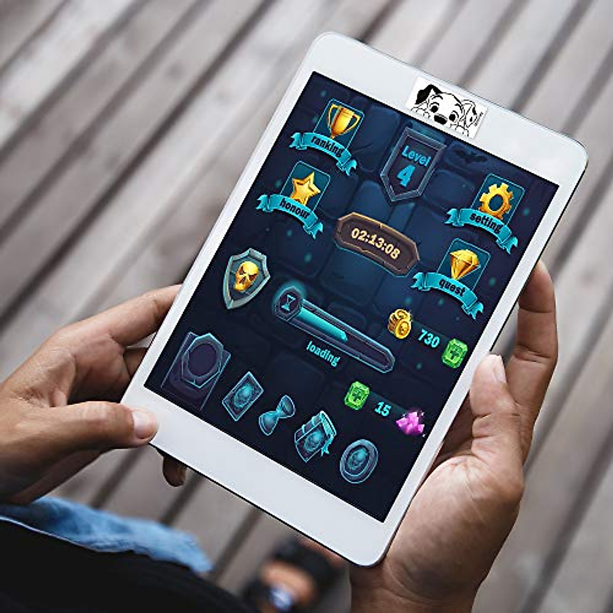 ERT GROUP Original and Officially Licensed by Disney Webcam Cover, Pattern Dalmatian 001, Privise Sliding Camera Cover for Laptop, Computer and Tablet, Security Products