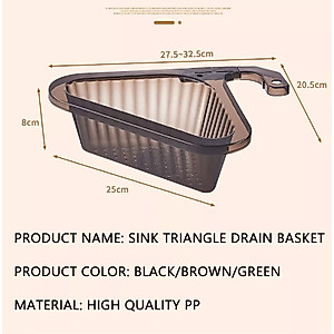 Cassalino Kitchen Sink Drain and Strainer Basket - Adjustable Drainer Rack - Multifunctional Sink Filter - Drain Basket Hangs on Faucet Fits All Sink