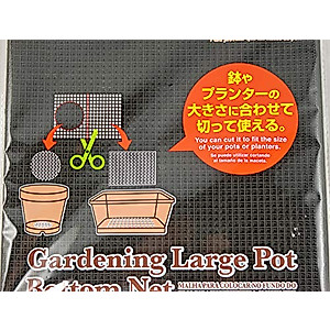 3 Sheets Plastic Drainage Mesh/Screen/Net for Bonsai Pot - 7.8"x 11.8" Black