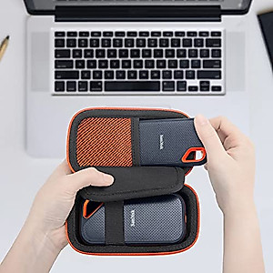 Yinke Hard Case for SanDisk Extreme Pro/SanDisk Extreme Portable External SSD 500GB 1TB 2TB, Travel Case Protective Cover Storage Bag