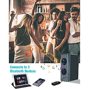 Golvery Upgraded Bluetooth 5.4 Receiver for Speaker, Wireless Audio Adapter for Home Audio Car Stereo with 3.5mm RCA Jack, 20 Hours Playtime, Dual Connection to 2 Phones, Easy Control ON/Off Slider