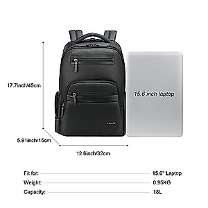 TIGERNU Laptop Backpack for Men Anti-theft Laptop Backpack Waterproof Oxford Fashion Travel Backpacks Fits 15.6 Inch Laptop (T-B009 Black)