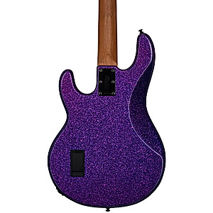 Sterling by Music Man 4 String Bass Guitar, Right, Purple Sparkle (RAY34-PSK-R2)