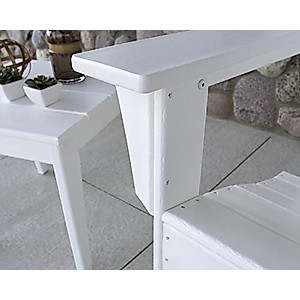 POLYWOOD MNR10BL Modern Adirondack Rocker, Black