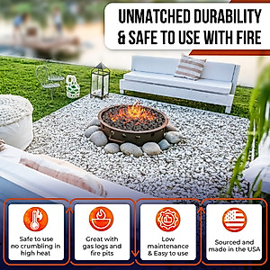 soFlare Lava Rocks for Fire Pit – 10 Lbs Bag Decorative Volcanic Rock for Garden, Aquarium, Fireplace – Natural Black Rocks Made in USA – Rustic Natural Looking Fire Pit Rocks for Indoor and Outdoor