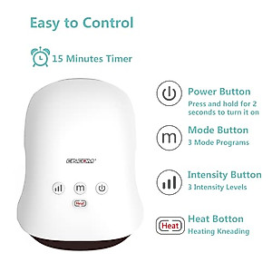 CINCOM Hand Massager - Cordless Hand Massager with Heat and Compression for Arthritis and Carpal Tunnel - Gifts for Women(A-WH)