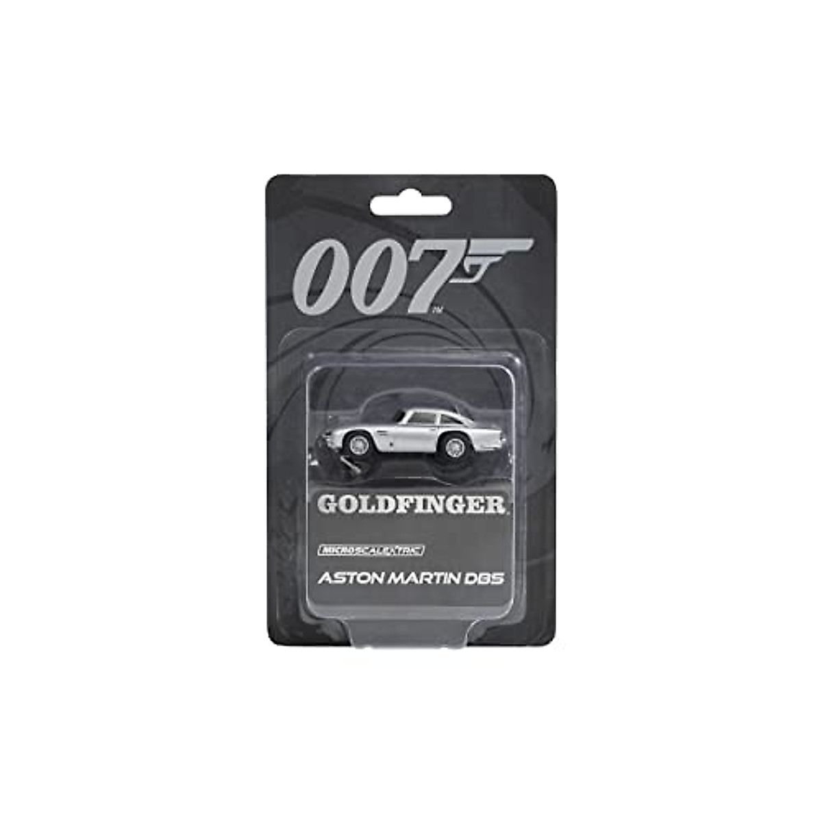 Scalextric Micro James Bond Goldfinger Aston Martin DB5 1:64 Slot Race Car G2221, Silver
