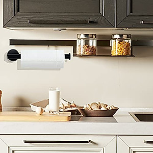 Hand Towel Holder for Bathroom, Matte Black Hand Towel Bar, SUS304 Stainless Steel Hand Towel Hanger, Wall Mounted Small Hand Towel Ring, 9 Inch Round Heavy Duty Towel Rack for Bathroom, Kitchen