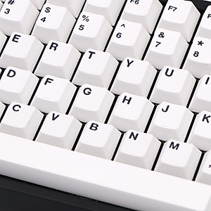 BGKYPRO Drawing Board Theme Keycaps-Thermal Sublimation PBT Keycap Set, for Mechanical Keyboards, Full 135 Key Set, Cherry Profile, English (US) Layout- White