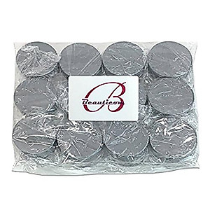 Beauticom 20 gram/20ml Empty Clear Small Round Travel Container Jar Pots with Lids for Make Up Powder, Eyeshadow Pigments, Lotion, Creams, Lip Balm, Lip Gloss, Samples (12 Pieces, Gray)