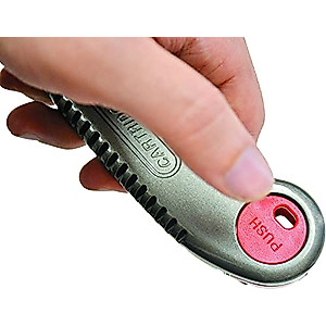 NT Cutter Heavy Duty Aluminum Die-Cast Grip Multi-Blade Cartridge Knife, 1 Knife (L-2000RP), Red.