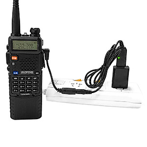 BT1013 USB Charging Cable Compatible with BL-5L and BaoFeng Extended Batteries, includes Dual 2.5mm Barrel Plug Adapters - Fast Power Transformer Cord