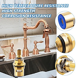 Ceramic Valve for Kohler K-GP77006-RP Faucet Cartridge, Cold Water Cartridge Replacement, One Size, Brass
