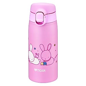 Tiger Water Bottle, 11.8 fl oz (350 ml), Kameichido, Mug, Stainless Steel Bottle, One-Touch, Lightweight, Rabbit MCT-A035P