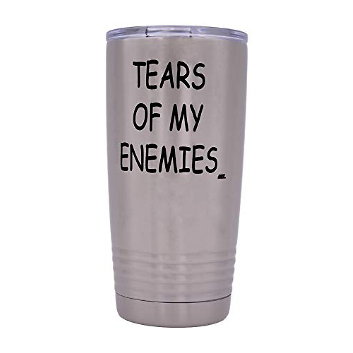 Rogue River Tactical Funny Sarcastic Office Work 20 Oz. Travel Tumbler Mug Cup w/Lid Vacuum Insulated Hot or Cold Tears of My Enemies