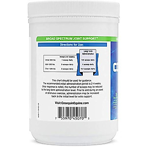 Nutramax Cosequin ASU Joint Health Supplement for Horses - Powder with Glucosamine, Chondroitin, ASU, and MSM, 500 Grams