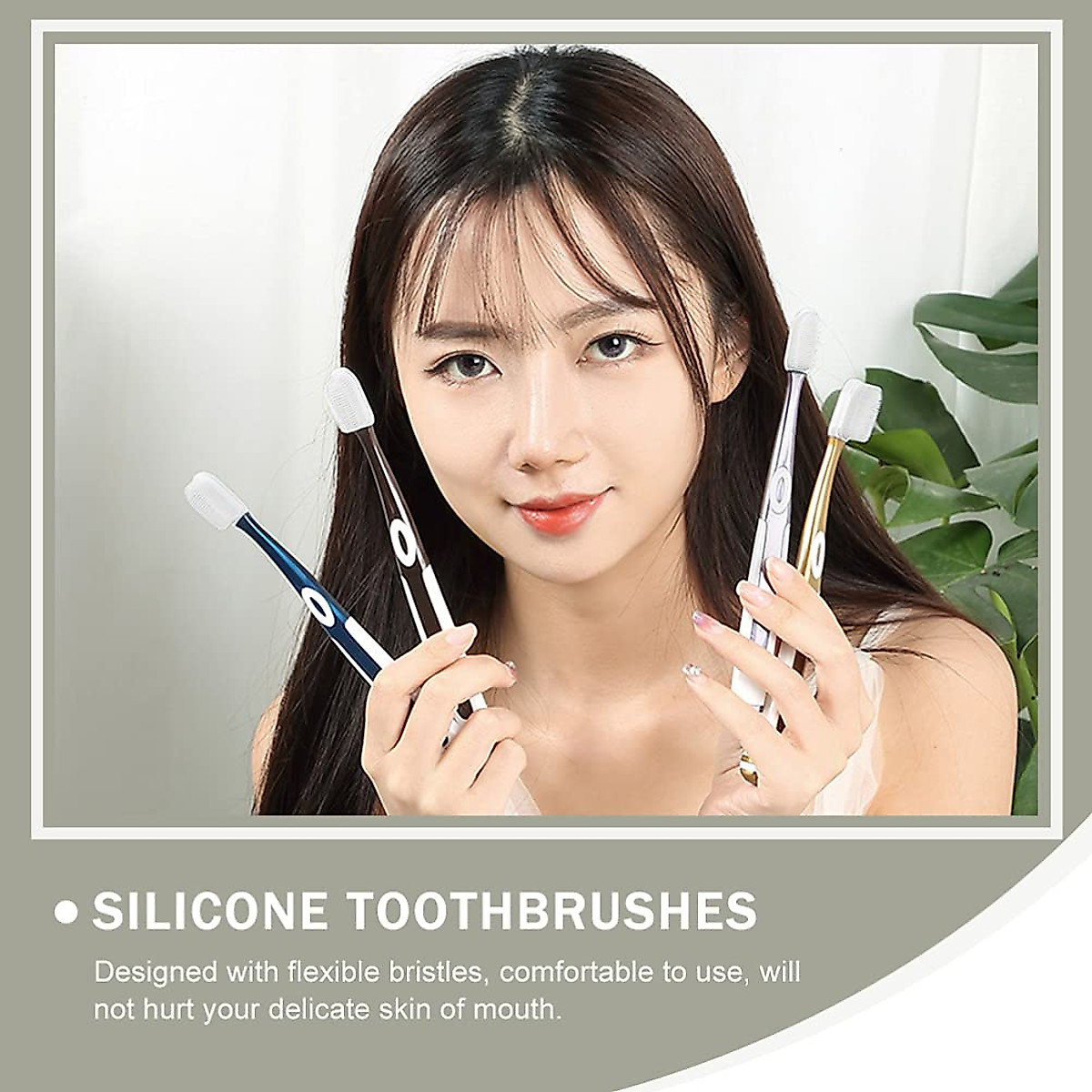 Healifty 4pcs Toothbrush Holders Silicone toothbrushes bristles Toothbrush Soft Toothbrush for Teeth Manual Toothbrush for Adults Electric Toothbrush Teenagers Electric Toothbrush