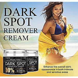VAITE Dark Spot Remover Cream for Face, Body, Bikini and Sensitive Areas - Dark Spot Corrector - Underarm Skin Cream - Anti-Aging Effect - Sun Spots