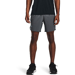 Under Armour mens Launch Run 7-inch Shorts , Pitch Gray/Reflective , Medium