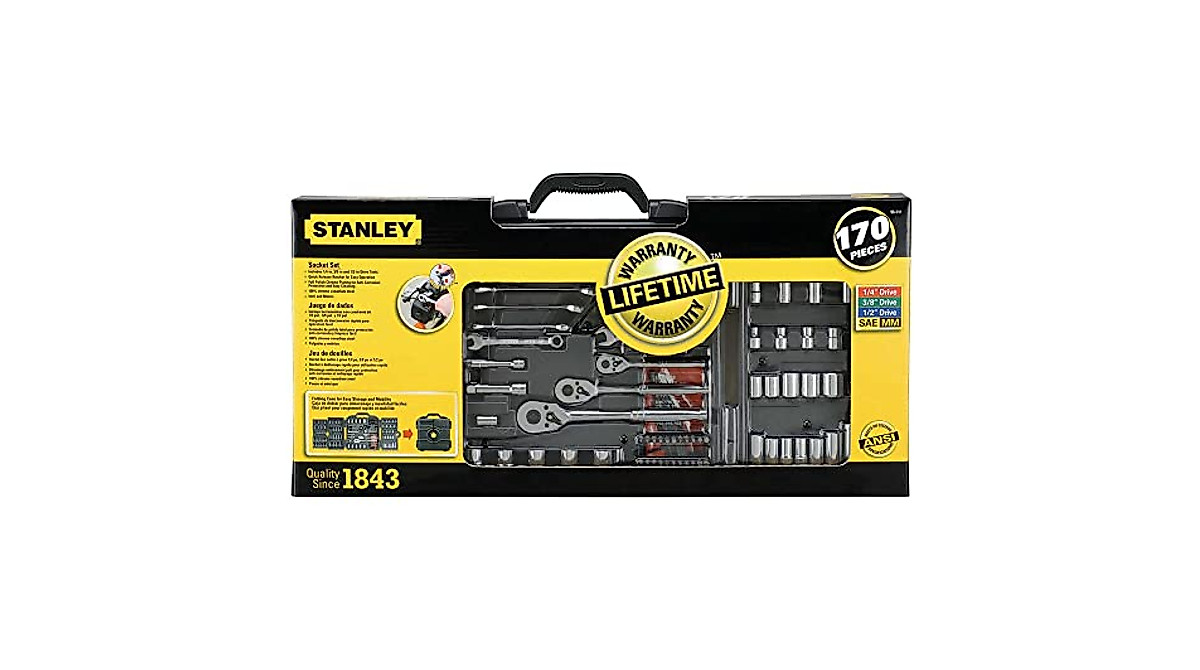 Shop Stanley 170-Piece Mechanics Tool Set for Durability