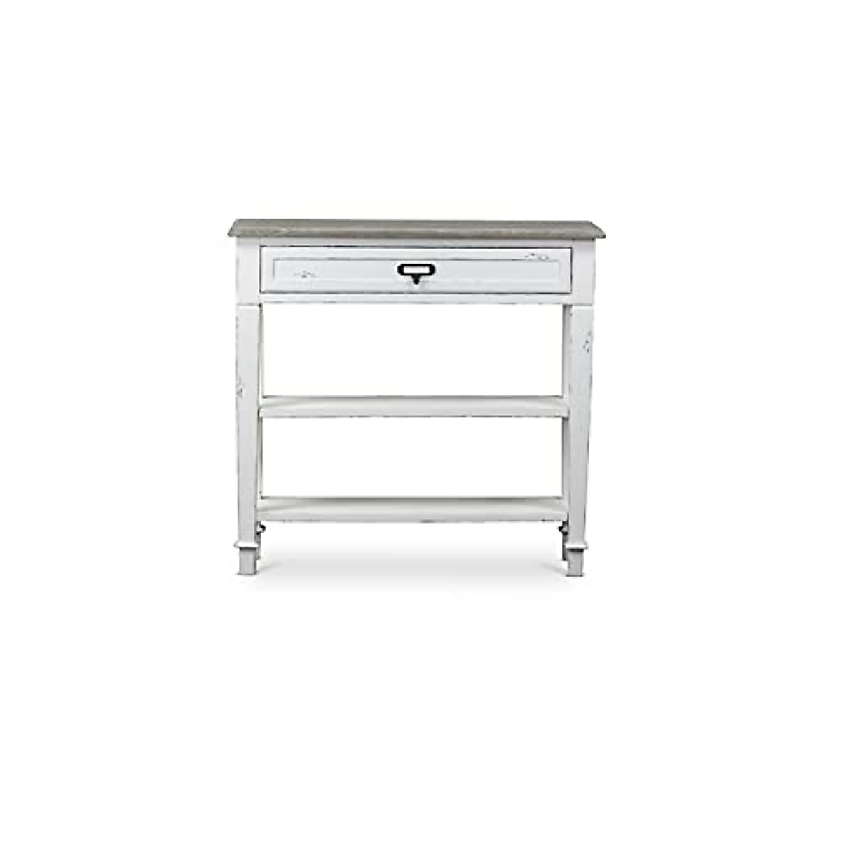Baxton Studio Dauphine Traditional French 1-Drawer Accent Console Table, White