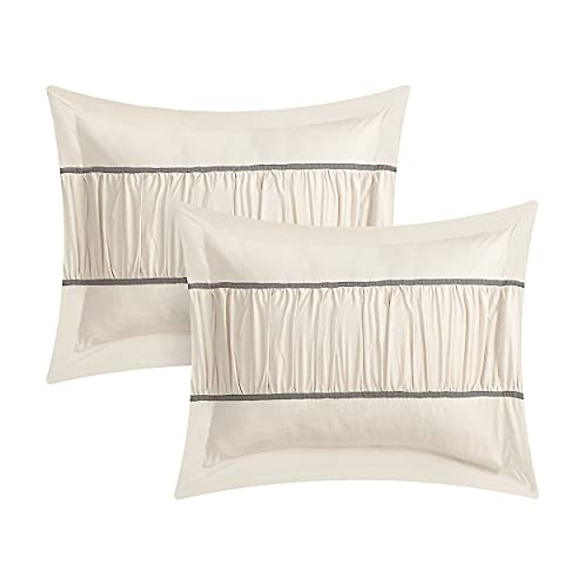 Chic Home CS3135-AN Mayan 24 Piece Bed in a Bag Comforter Set, King, Off-White