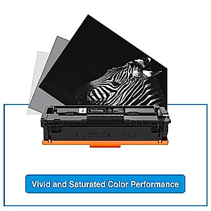 TRUE IMAGE Compatible Toner Cartridge Replacement for HP 410A CF410A CF410X 410X Color Pro MFP M477fnw M477fdw M477 M452dn M452nw M477fdn M452dw M452 M377dw Printer Ink (Black, 2-Pack)