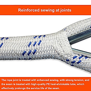 Window Ladder Fire Escape 9.8/16.4/26.2/32.8/39.3/49.2/59/65.6/82/98.4/114.8/131.2/147.6/164ft Escape Rope Ladder Emergency Fire Escape Rope Ladder Fire and High Temperature Resistance Easy to Store (