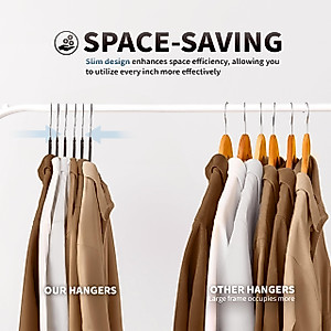 Sunbeam Sunbeam Slip-Proof Snag-Free Ultra Slim Velvet Hanger with Rotating Steel Hook (Pack of 10) (Black, 10 Pack)