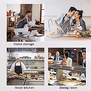 Stainless Steel Table Kitchen Prep Table Work Table with Adjustable Shelf Metal Commercial Worktable Kitchen Utility Dinning Table for Restaurant, Garage, Home and Hotel, 24"x36"