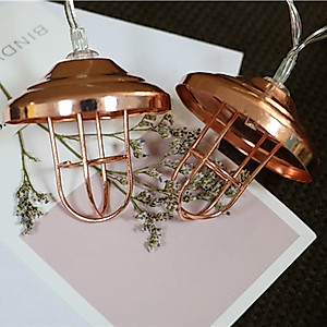 ARTSTORE Lantern String Lights Decorating Lights 10LED 1M Fairy Hanging Lights with Gold Metal Cage for Indoor Bedroom Bar Coffee Shope Fairy Garden Home Wedding Christmas Party