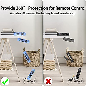 [2 Pack] NS-RCFNA-21 Remote Cover Replacement for Insignia Toshiba CT-RC1US-21 CT95018, FireTV Alexa Voice Remote Covers for TV Omni Series TV 4-Series Smart TV Silicone Remote Case Glow in Dark