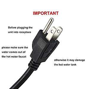 Amay Countertop Hot and Cold Water Cooler Dispenser, 3 to 5 Gallons, Child Safety Lock, with Energy Saving Switch