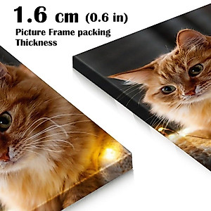 Hoomall Personalized Custom Canvas Prints, Custom Canvas Print with Your Photo, Crude Wood Photo Frame, Perfect for Home Decor, Gifts & Keepsakes, Variety of Sizes
