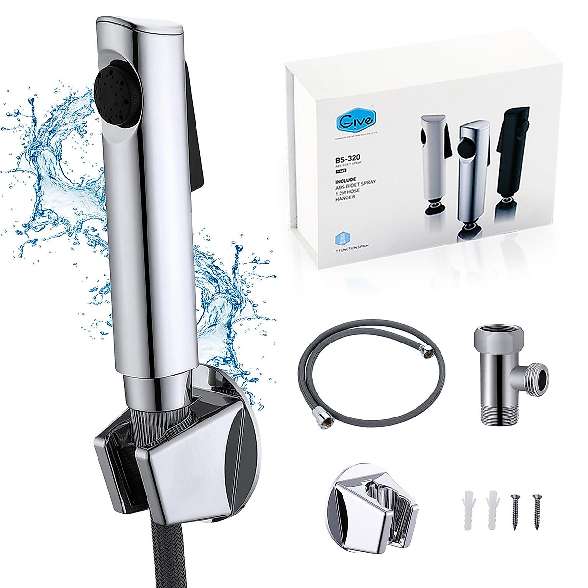 Give Bidet Sprayer for Toilet, Handheld Bidet, Bidet Attachment for Toilet, Toilet Hose Sprayer, Hand held Bidet, Jet Sprayer for Toilet