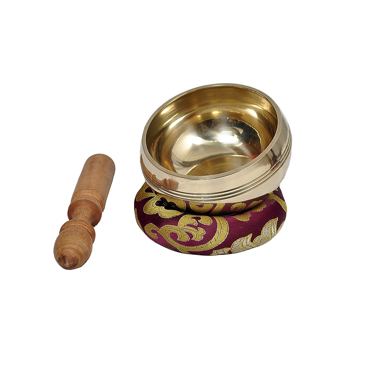 Dharma Store - Tibetan Meditation Singing Bowl - With Mallet & Silk Cushion