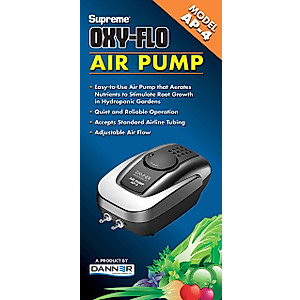 Danner Manufacturing, Inc. Supreme Hydro Oxy-Flo, AP-4 Low Volume Air Pump, 3.5-watt, 40514