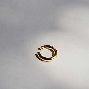 Women's Gold Thick Solid Ear Cuff | Waterproof Chunky Ear Wrap (Sold as A Single)